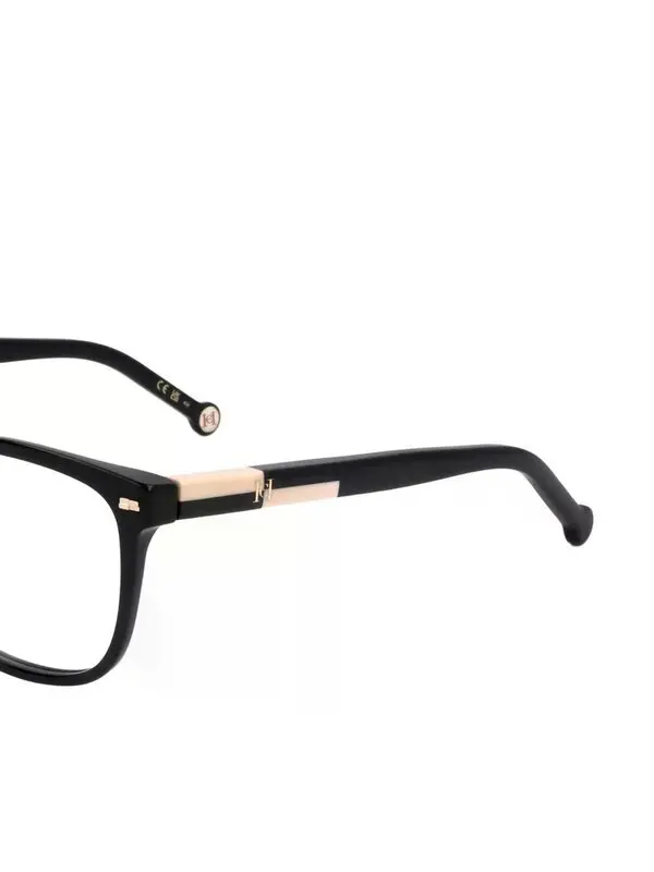 Carolina Herrera Cat-eye Glasses With Logo Plaque - Black