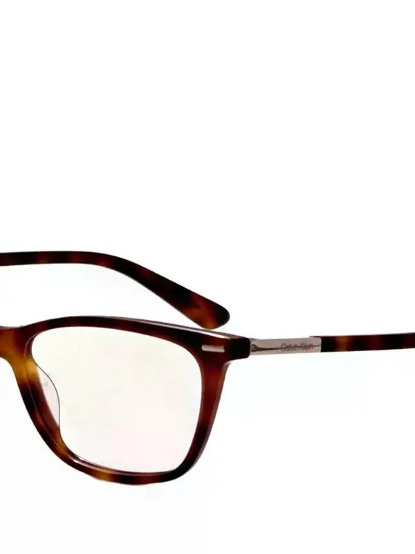 Calvin Klein Tortoiseshell-effect Square-frame Glasses