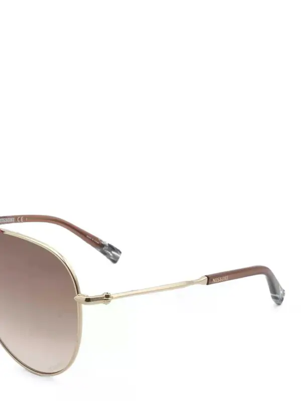 Missoni Pilot Frame Sunglasses With Gradient Lenses