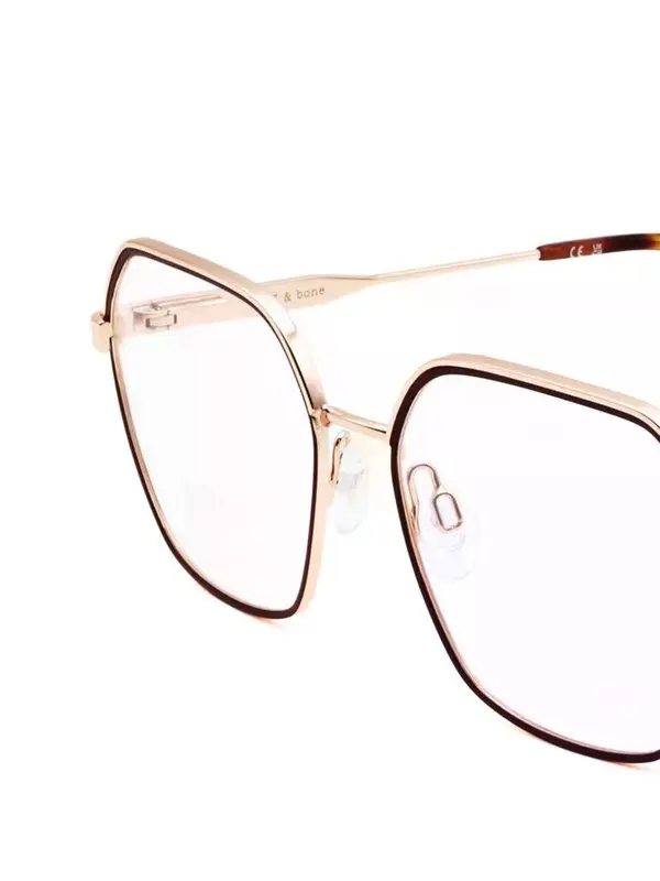 Rag & Bone Geometric Frame Eyeglasses