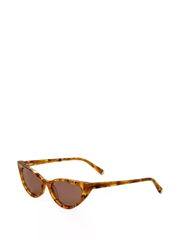 TURA X Kate Young Fallon Cat-eye Sunglasses - Brown