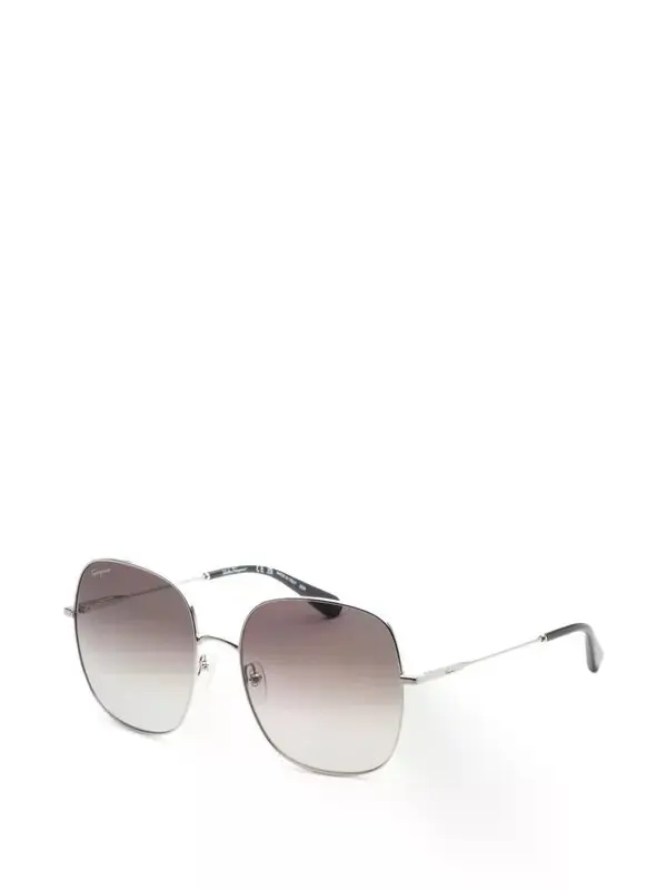 FERRAGAMO Oversized-frame Sunglasses - Silver