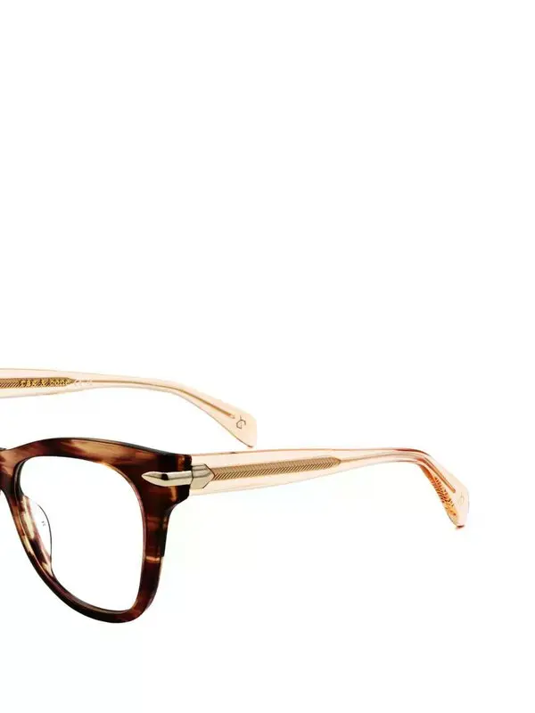 Rag & Bone Cat-eye Eyeglasses With Horn-effect Finish - Brown
