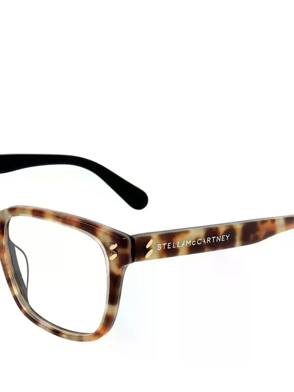 Stella McCartney 53mm Animal Print Eyeglasses - Brown