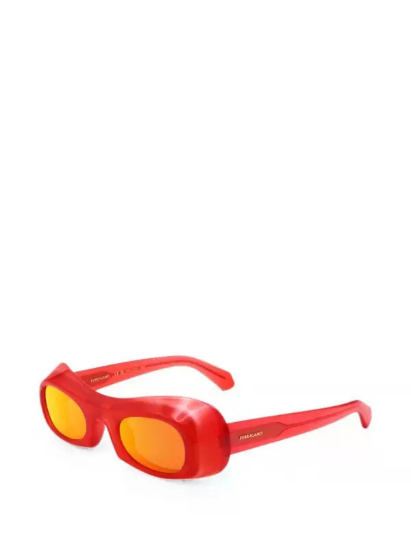 FERRAGAMO Oval-frame Sunglasses