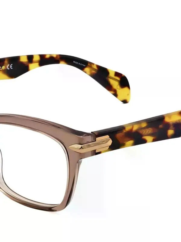 Rag & Bone Tortoiseshell-effect Rectangle-frame Glasses