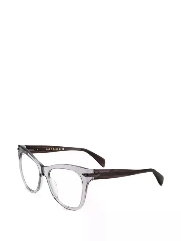 Rag & Bone Cat Eye Acetate Eyeglasses - Grey