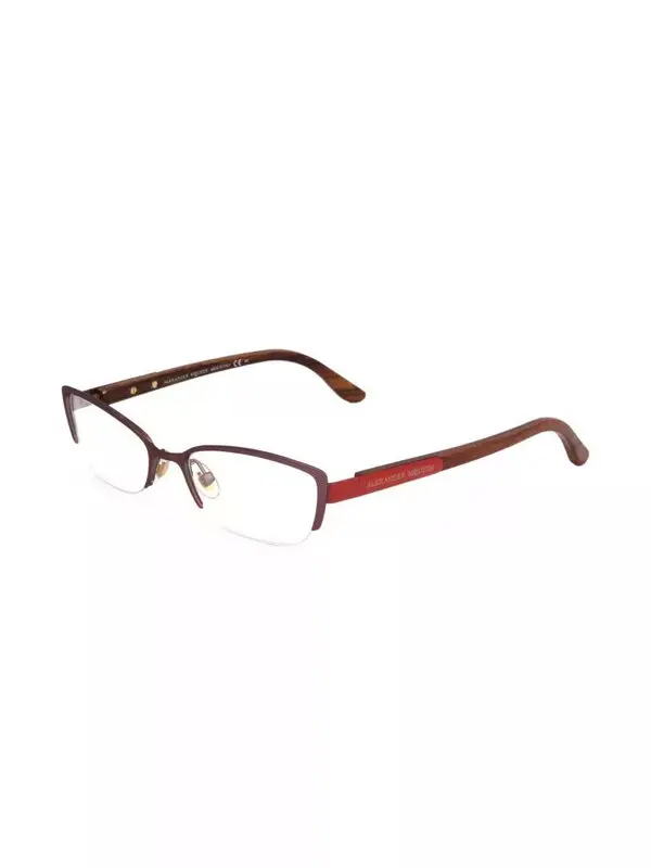 Alexander McQueen Rectangle-frame Glasses