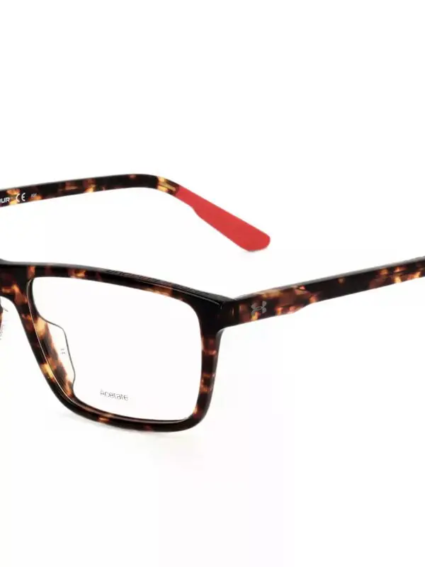 Under Armour Tortoiseshell-effect Rectangle-frame Glasses