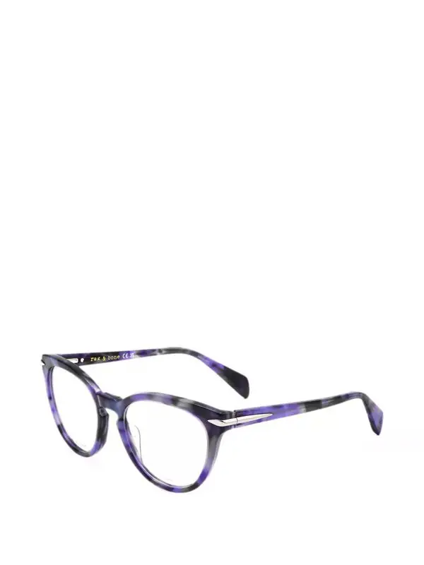 Rag & Bone Tortoiseshell-effect Round-frame Glasses