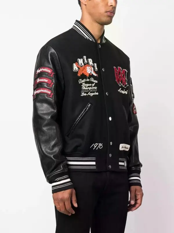 Amiri Logo-patch Varsity Jacket