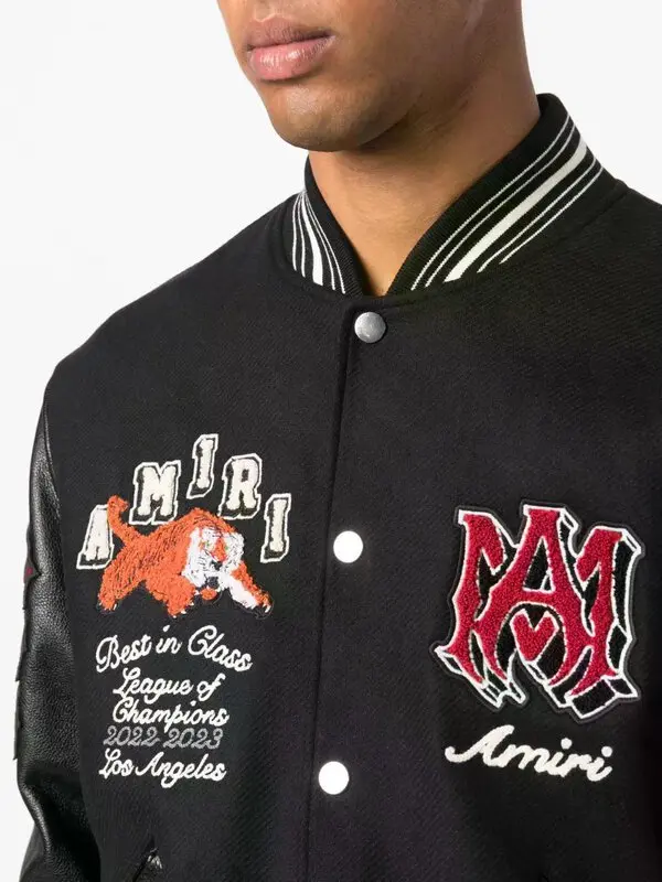 Amiri Logo-patch Varsity Jacket