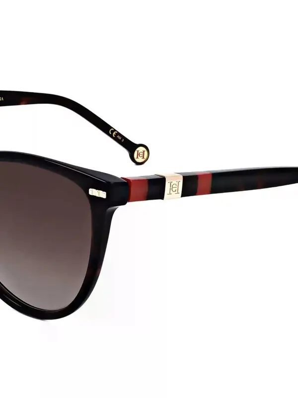 Carolina Herrera Tortoiseshell-effect Cat-eye Sunglasses - Brown