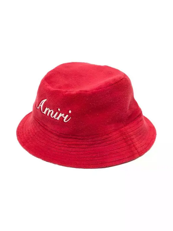 Amiri Logo Embroidered Reversible Bucket Hat