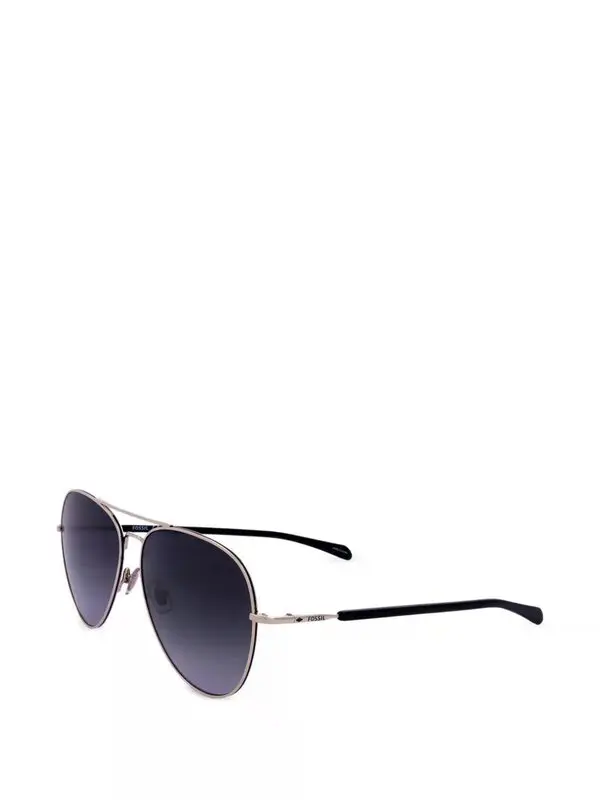 Fossil Double-bridge Pilot-frame Sunglasses