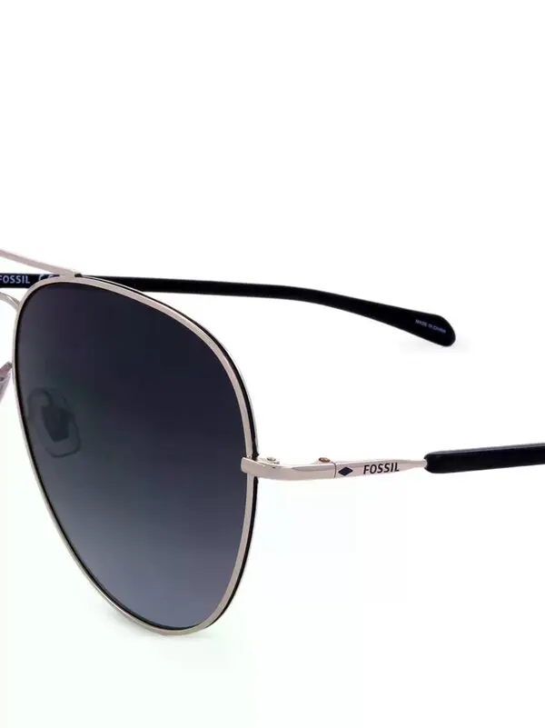 Fossil Double-bridge Pilot-frame Sunglasses