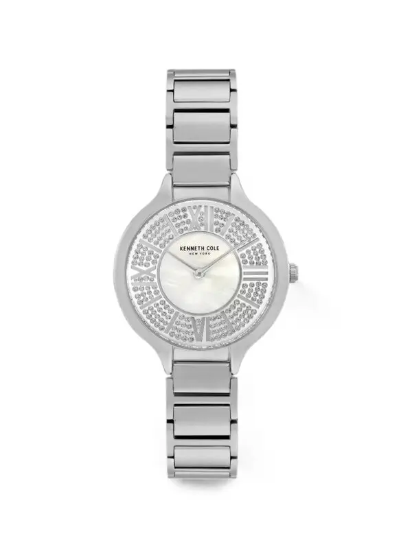 KENNETH COLE Crystal-embellished 33mm Watch