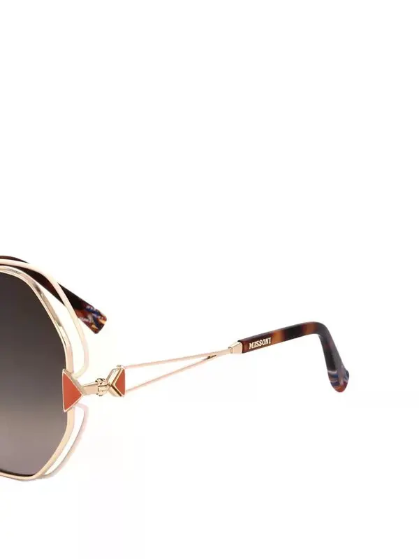 Missoni Geometric Frame Sunglasses