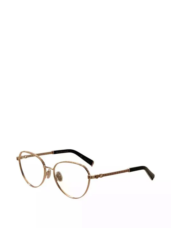 Philipp Plein Crystal-embellished Geometric-frame Glasses