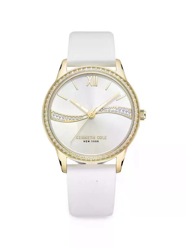 KENNETH COLE Classic Crystal-embellished 36mm Watch