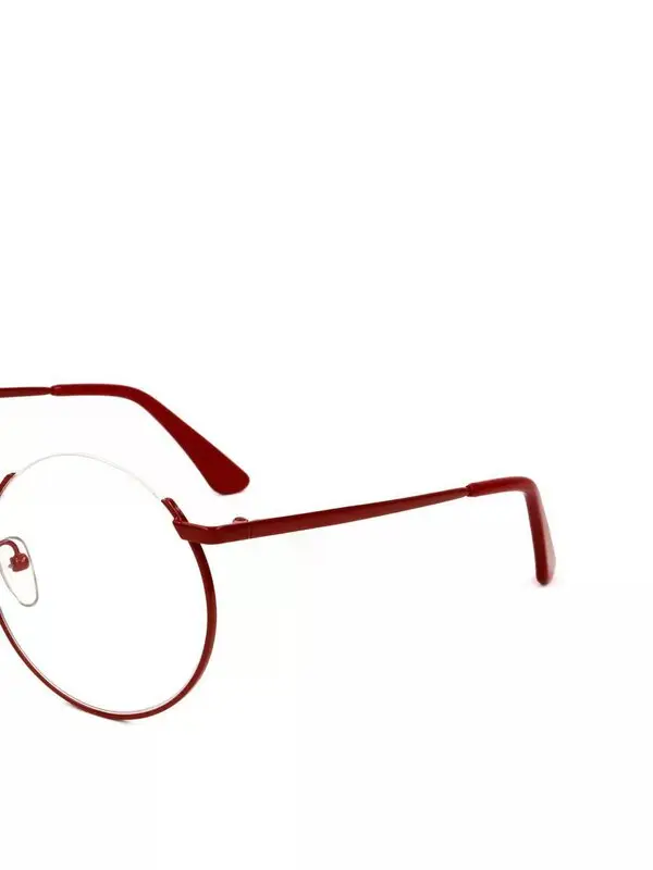 Marni Round Frame Eyeglasses - Red