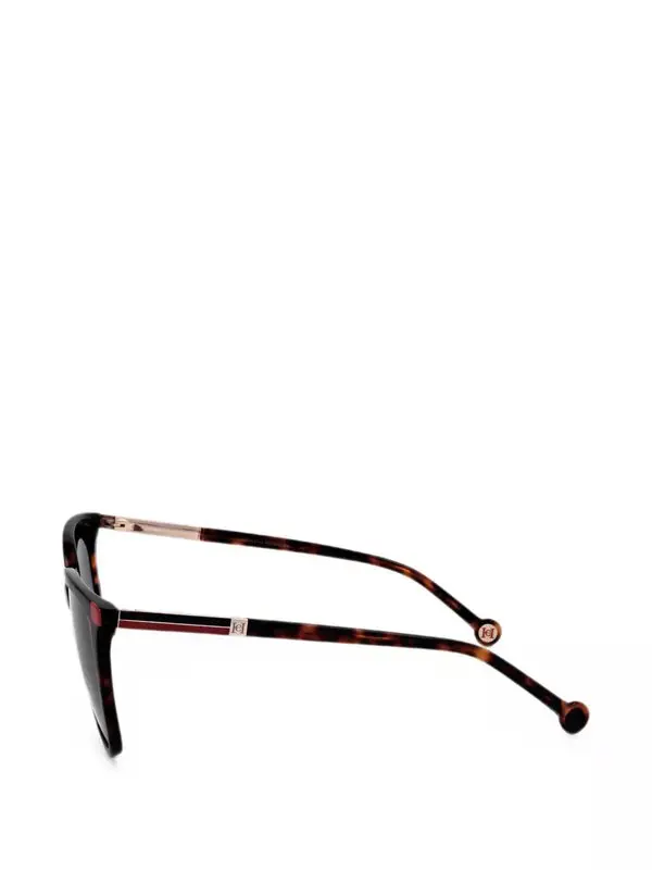 Carolina Herrera Tortoiseshell-effect Square-frame Sunglasses