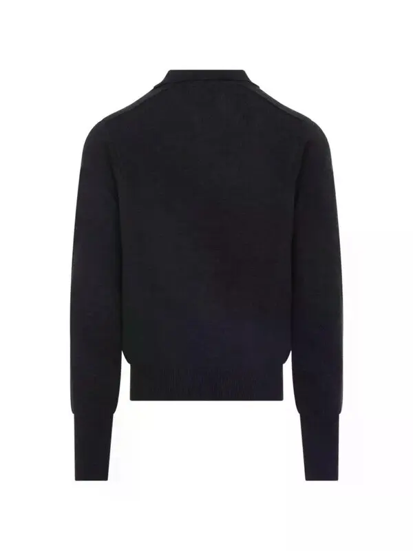 Studio Nicholson Sark Long-sleeve Knitted Polo Shirt