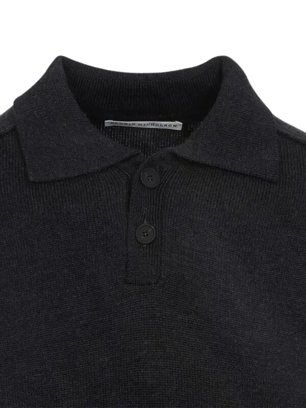Studio Nicholson Sark Long-sleeve Knitted Polo Shirt
