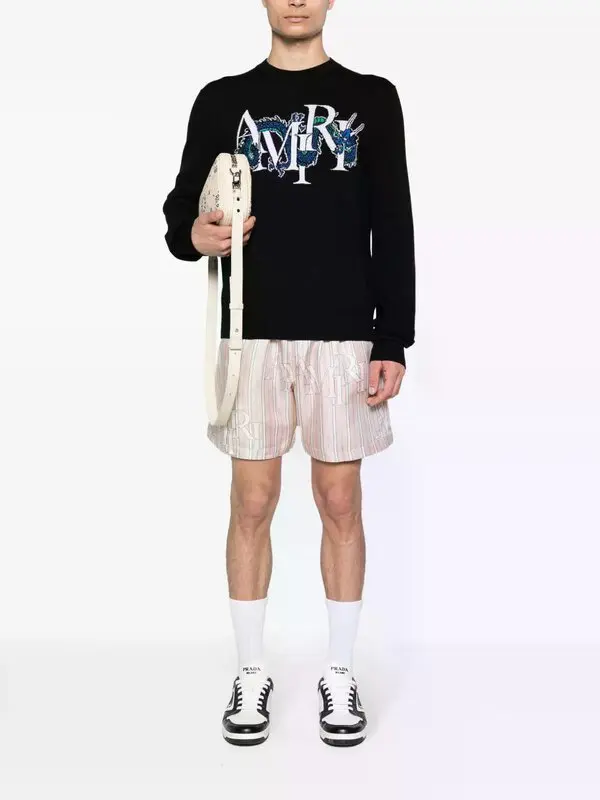 Amiri Logo-jacquard Wool-blend Jumper
