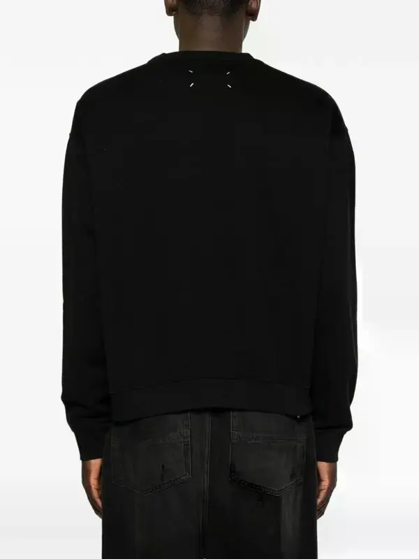 MAISON MARGIELA Logo-print Crew-neck Sweatshirt
