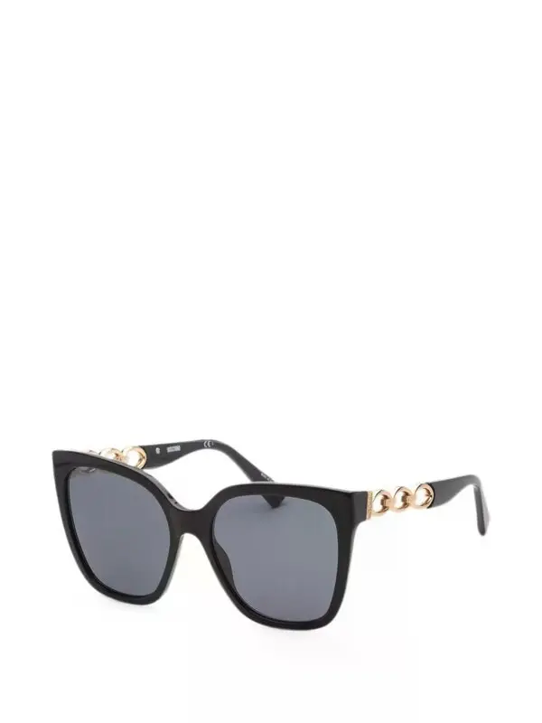Moschino Chain-link Cat-eye Sunglasses - Black
