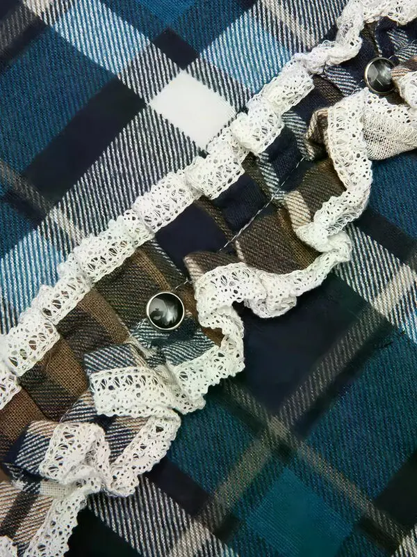 Needles Frill-trimmed Patchwork Shirt
