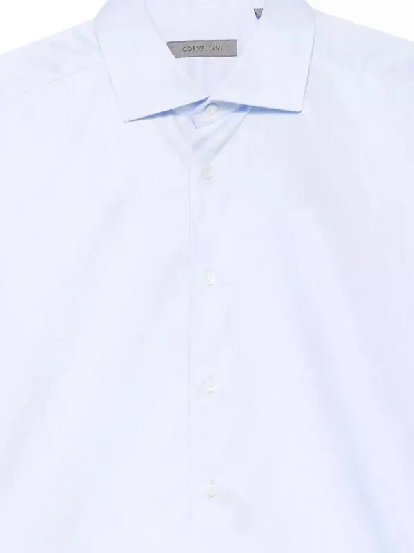 Corneliani Spread-collar Button-up Shirt - Blue