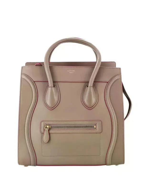 Celine Luggage Bag Smooth Leather Mini Tote Bag