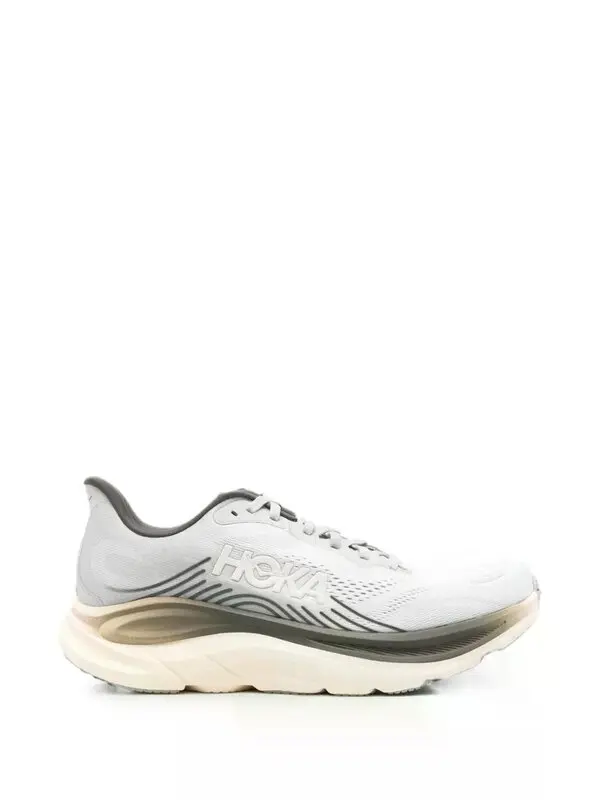 HOKA® Clifton Logo-patch Sneakers - Grey