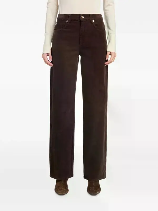 7 For All Mankind Corduroy Straight-leg Trousers