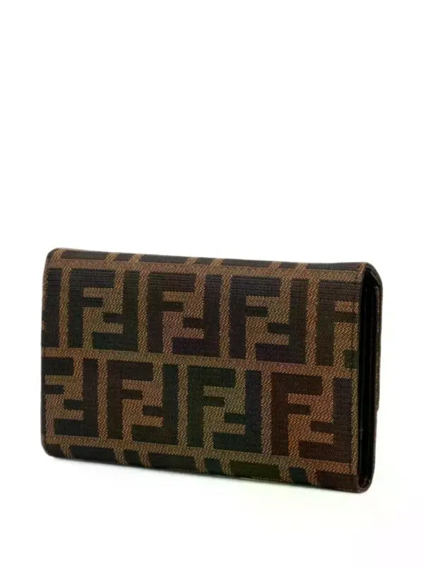 Fendi 20th Century Zucca Canvas Wallet Long Wallets