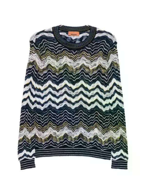 Missoni Zigzag-knit Crew Neck Sweater