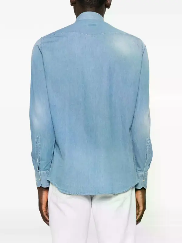 SARTORIO NAPOLI Western-yoke Faded Shirt