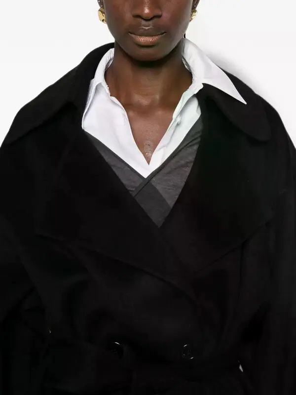 THE FRANKIE SHOP Belted Double-breasted Coat