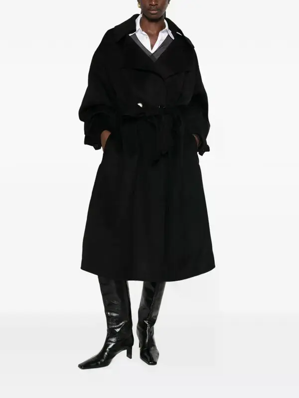 THE FRANKIE SHOP Belted Double-breasted Coat