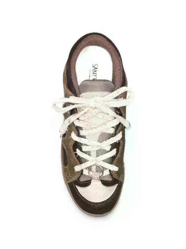 SANTHA Love Park Cut-out Panelled Sneakers