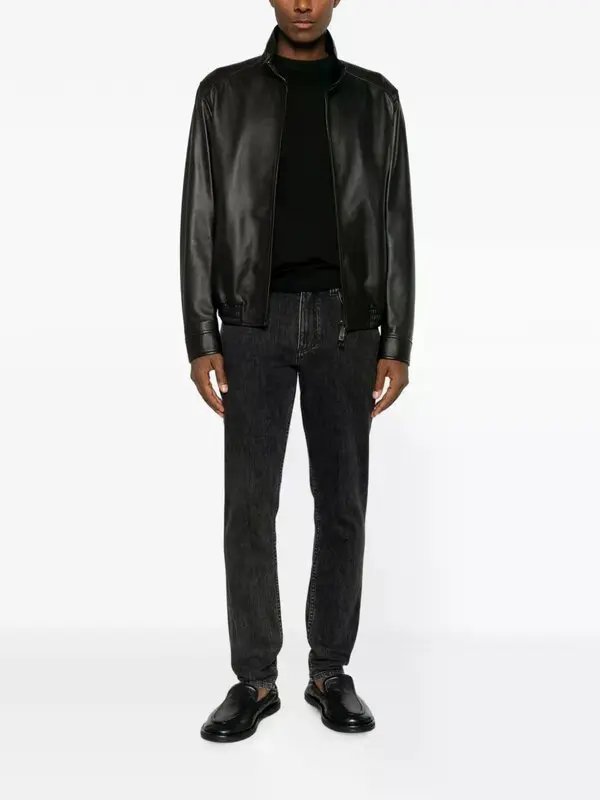 Emporio Armani Logo Plaque Straight-leg Jeans