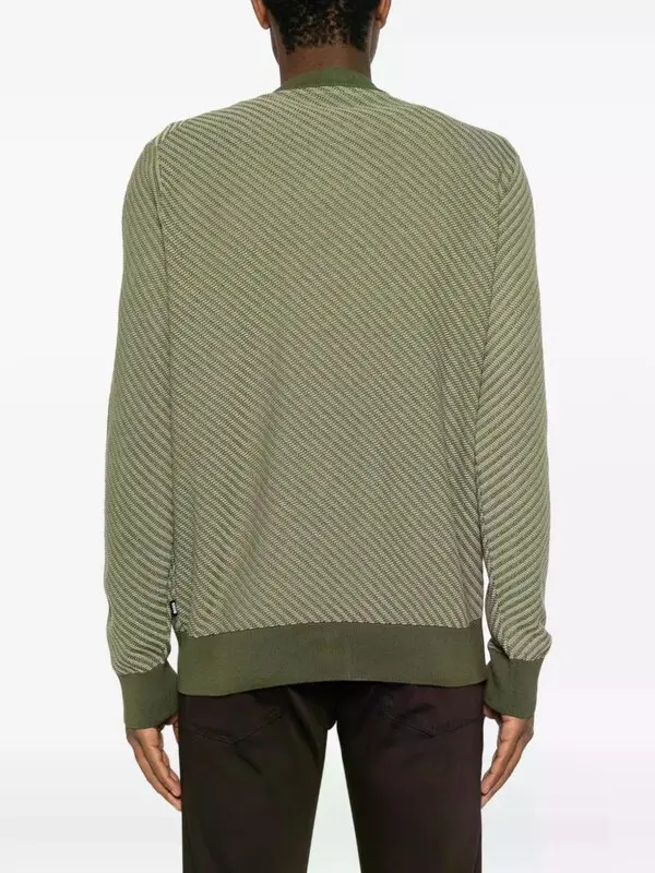 BOSS Textured-knit Wool Sweater