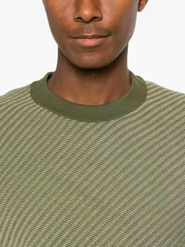 BOSS Textured-knit Wool Sweater