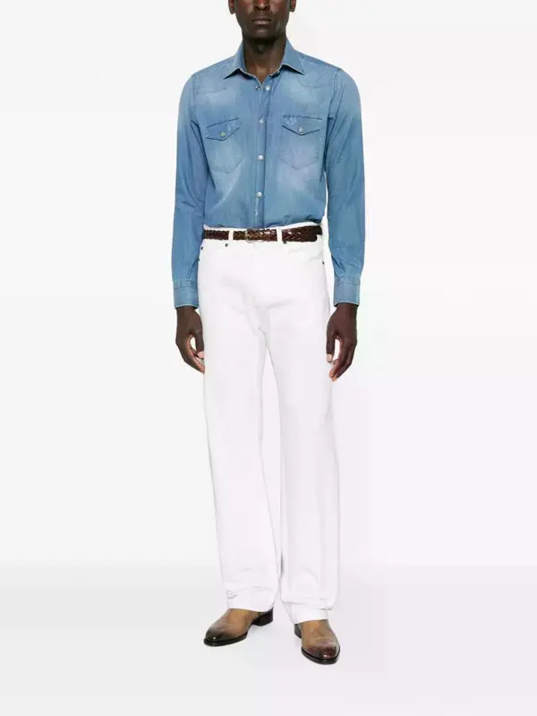 SARTORIO NAPOLI Western-style Denim Shirt