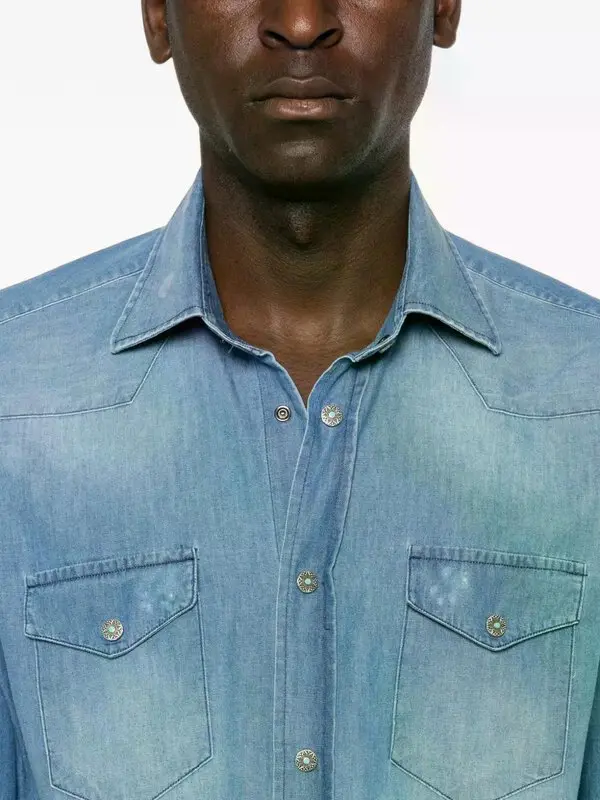 SARTORIO NAPOLI Western-style Denim Shirt