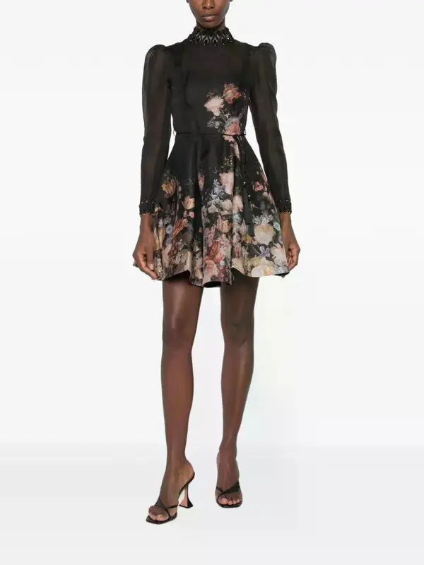 Zimmermann Valiant Floral-print Mini Dress