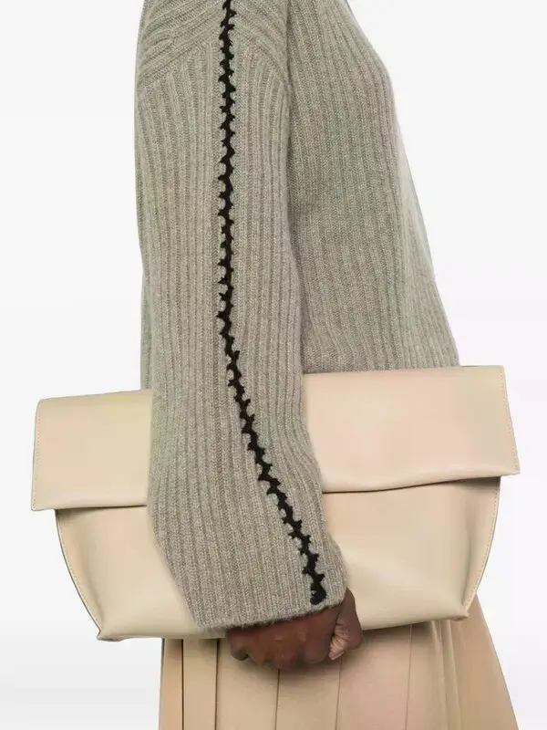 KUJTEN Ribbed Whipstitch-trim Sweater