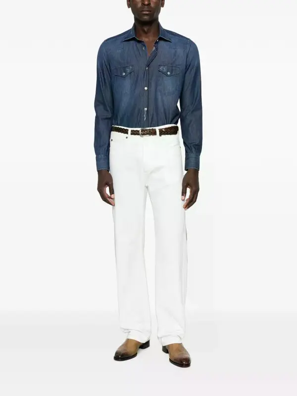 SARTORIO NAPOLI Faded Western-style Shirt